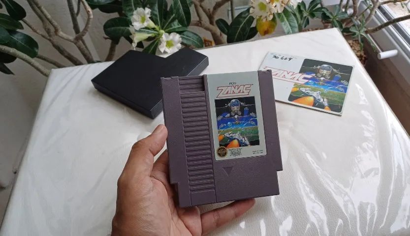 Cartucho Jogo Zanac Nintendo Nes Nave + Slave + Manual Raro - Jogos de ...