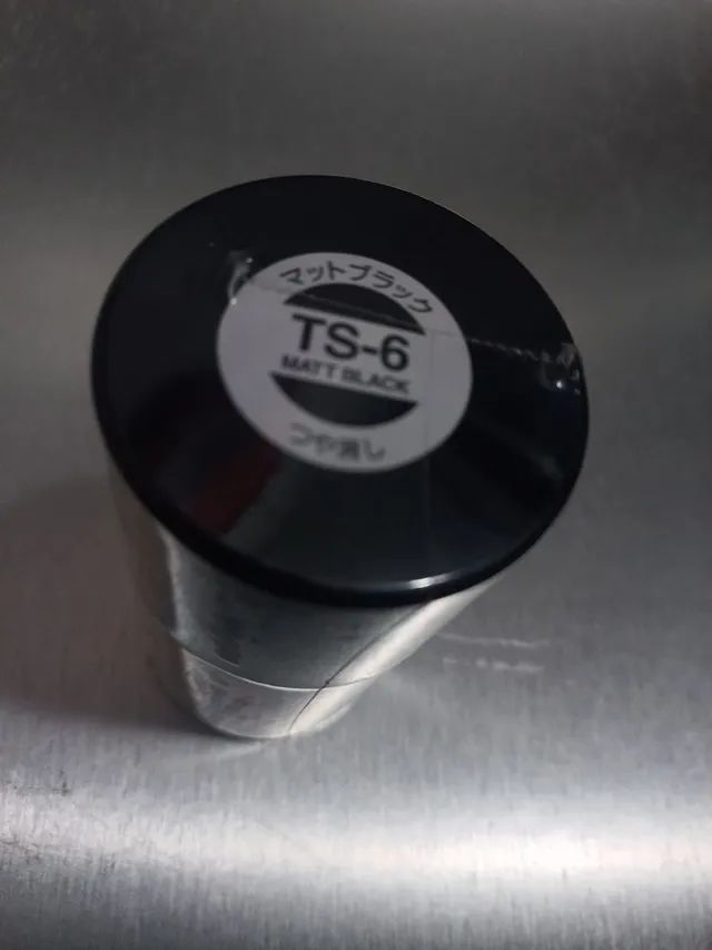 Tinta spray preta Tamiya nova para maquete Matt Black TS6 (tenho várias ...