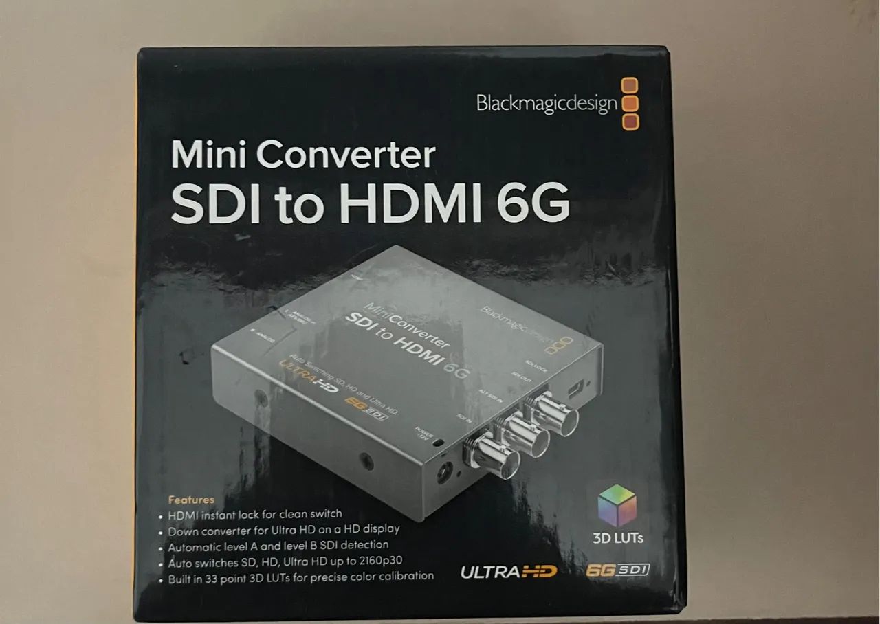 Mini Converter SDI to HDMI 6G Blackmagic CONVMBSH4K6G - Dispositivos de ...