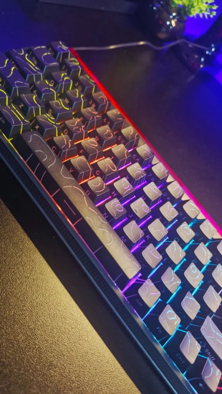 Teclado Gamer Mecânico Nacodex NK68 65% Hot Swappable (Novo ...