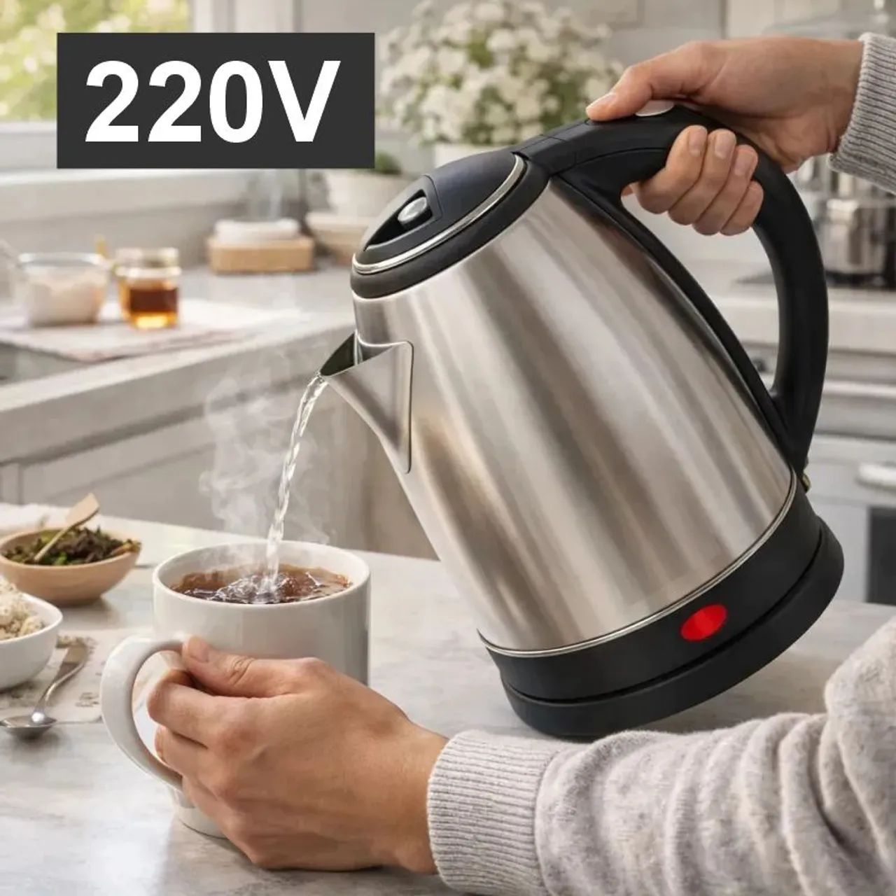 CHALEIRA ELÉTRICA INOX 2L - ÁGUA QUENTE EM MINUTOS! ? - Eletroportáteis ...