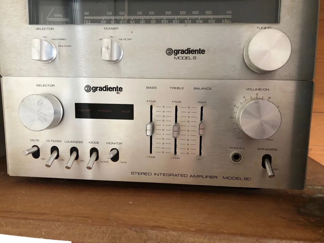 Amplificador Gradiente Stereo Integrado Modelo 80 - Aparelhos de Som ...