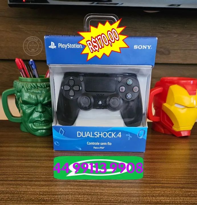 Controle DualShock 4 PS4 ORIGINAL - Peças e Acessórios de Vídeo Game ...
