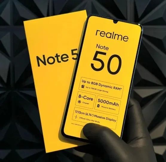 Celular Realme Note 50 128GB 4 RAM - Preto/Azul Lacrado Global
