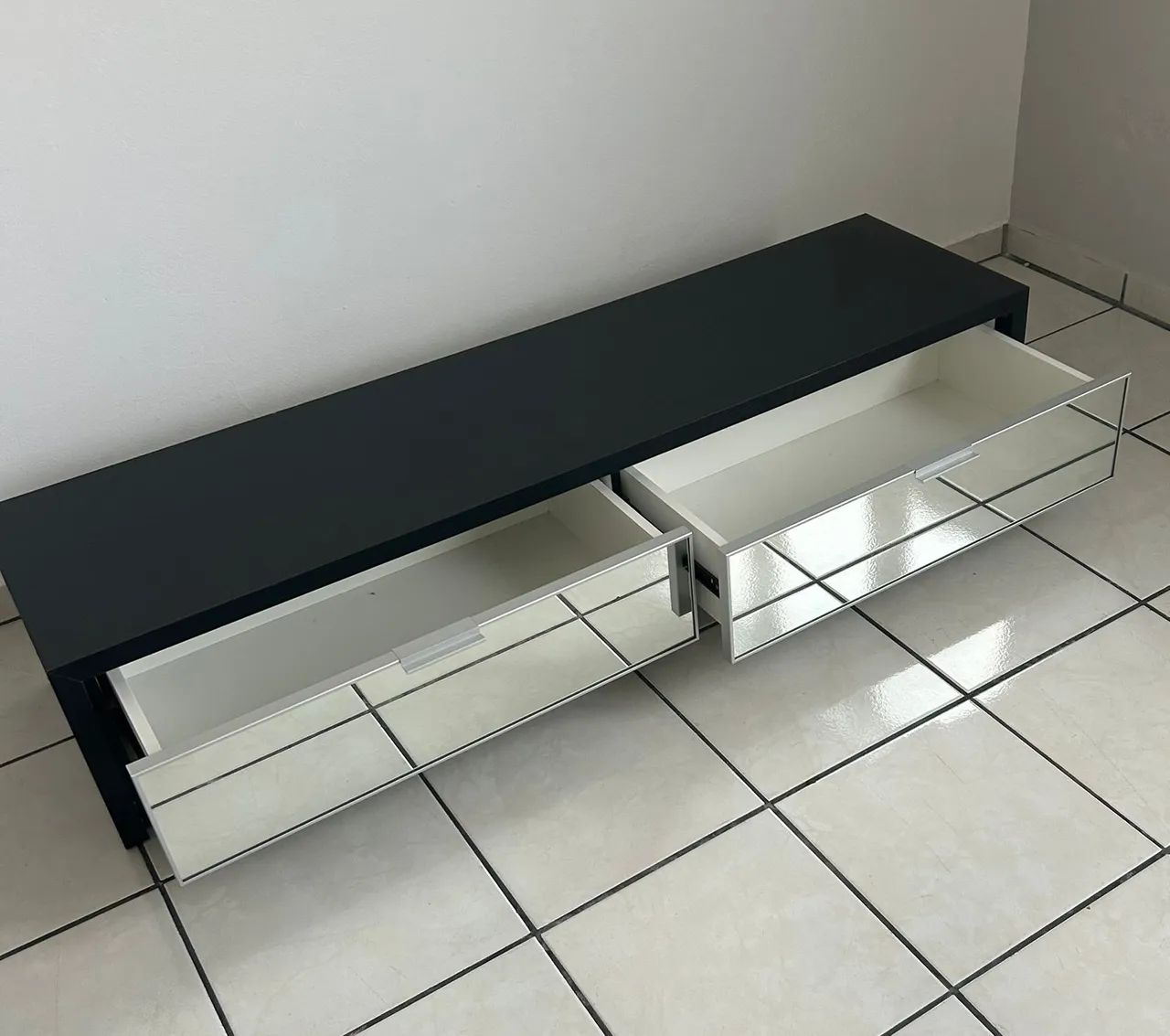 Rack com 2 gavetas espelhadas - Racks e Painéis - São Luiz, Brusque ...