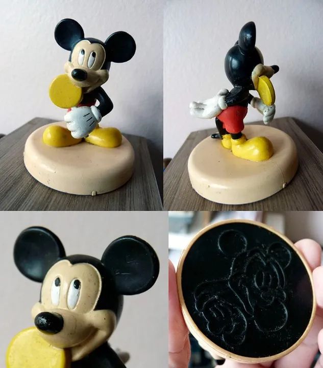 disney Mickey mouse carimbo miniatura boneco anos 80 raro ...