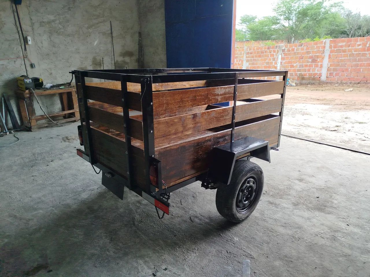 Reboque 1.10 x 1.80 x 80 com nota fiscal - Peças para carros, vans e ...