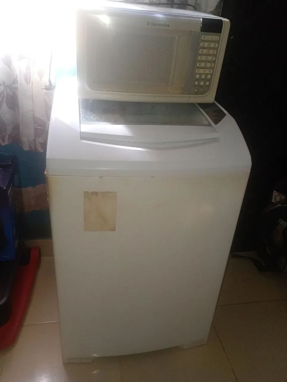 Vendo máquina e microondas para conserto ou retirada de peças - Fogões ...