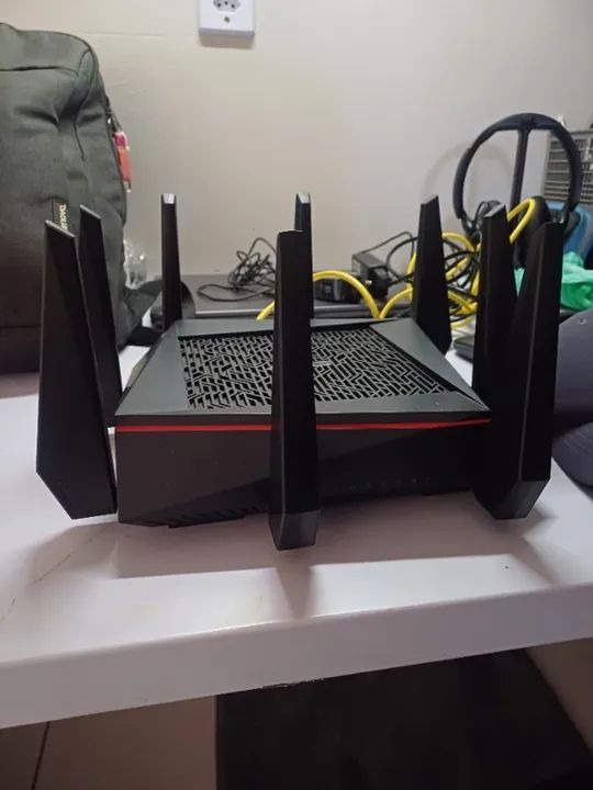 RT-AC5300 Roteador Asus Wireless AC5300 Tri-Band - Conectividade e Dispositivos de Rede ...