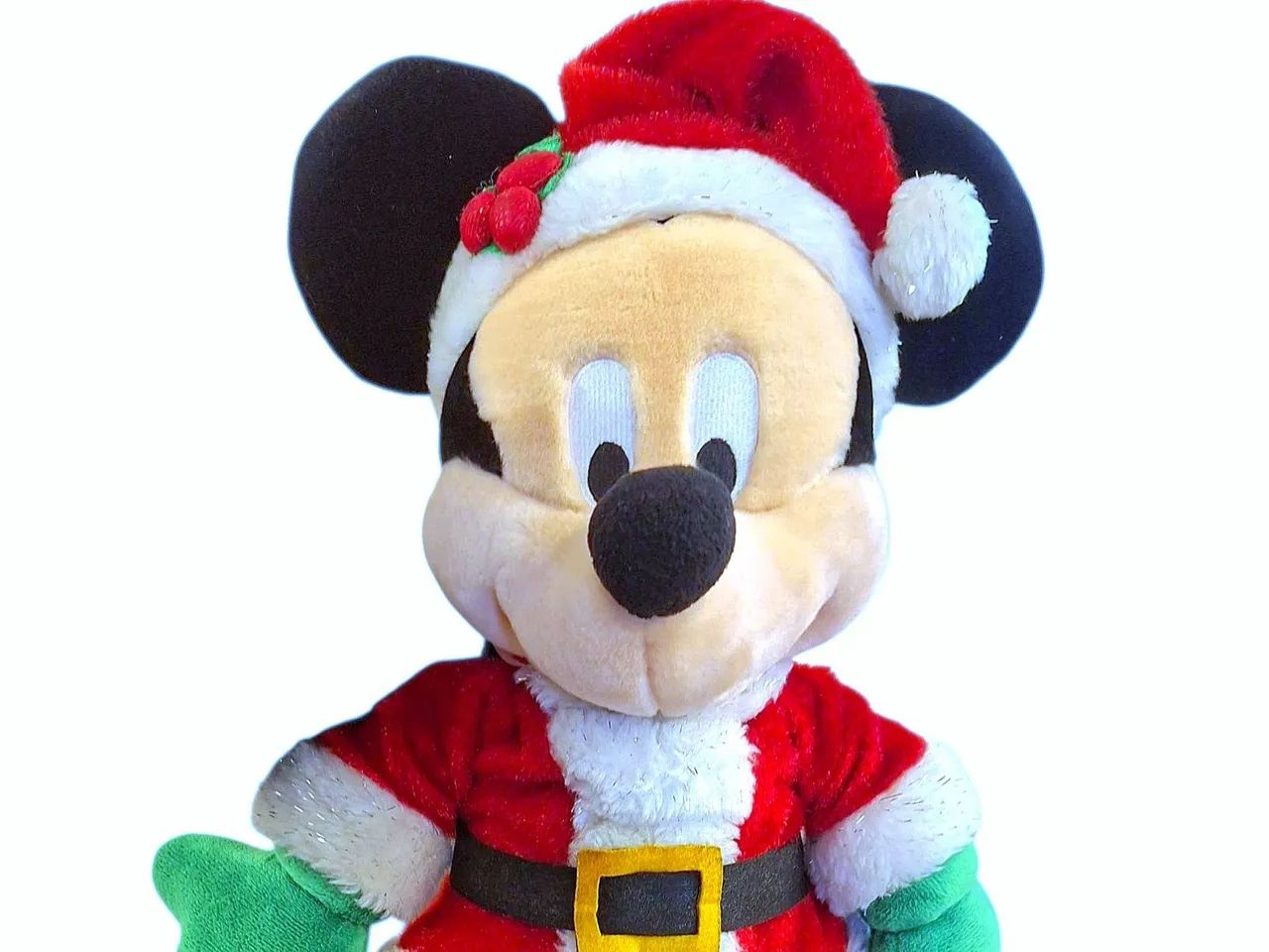 Mickey Natal Papai Noel Pelúcia Disney Parks Disneyland RARO ...