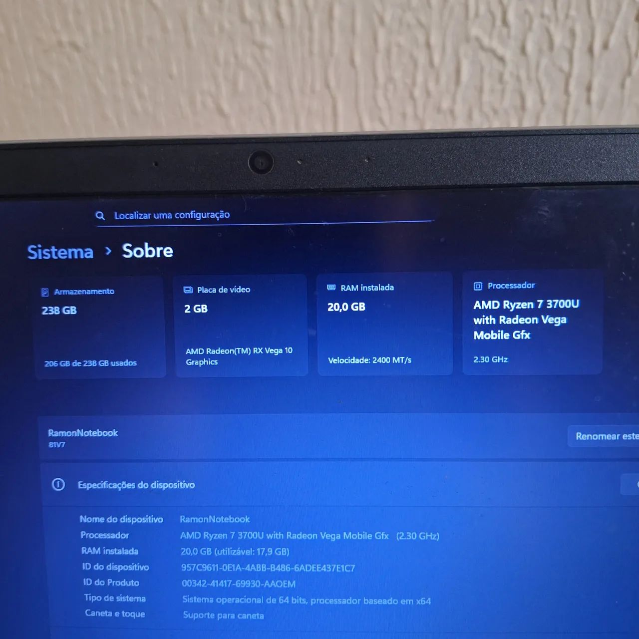 Lenovo IdeaPad S145 | Ryzen 7 | 20GB RAM - Super Rápido para Design ...