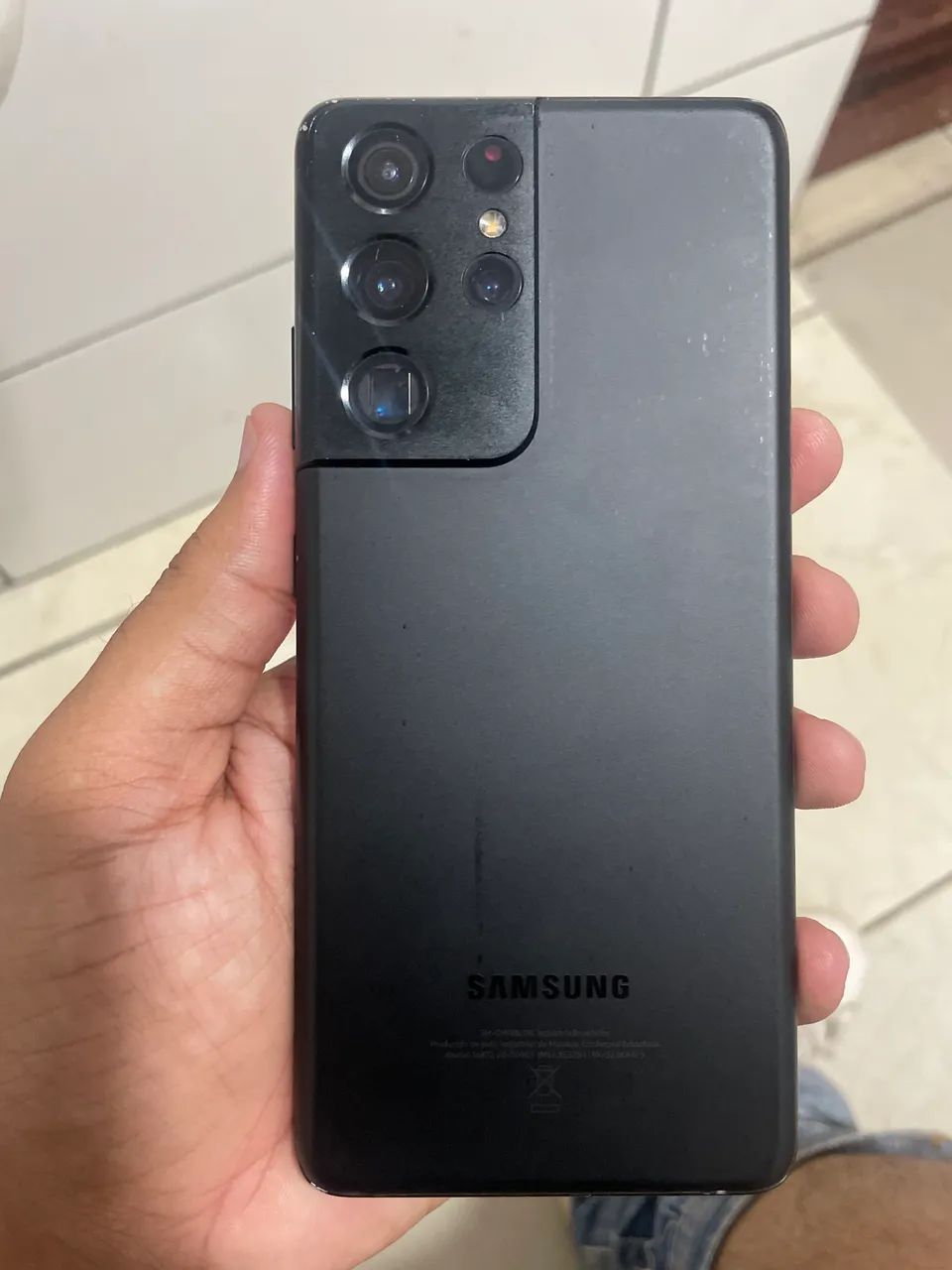 S21 ultra 256 gb com o vidro trincado mais touch 100% funcionando ...