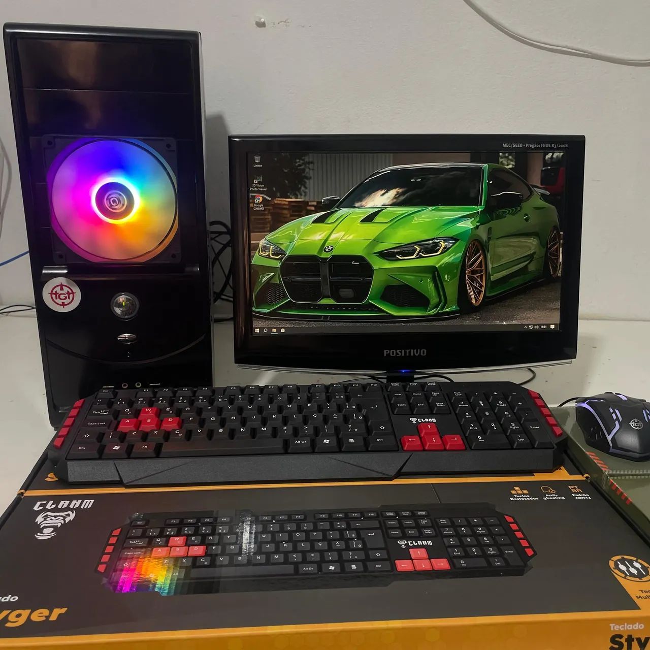 PC Super Rápido C/ Placa de vídeo, 500GB/ Core i3/ Tela 16/ Entrego ...