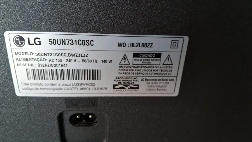 "tela tv lg 50 polegadas" - TVs no Brasil