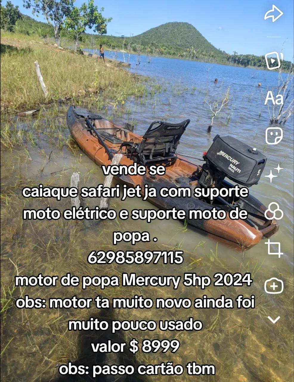 "caiaques com motor" no Brasil