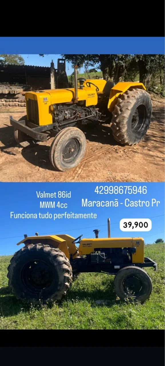 "valmet 88" - Tratores e máquinas agrícolas no Brasil