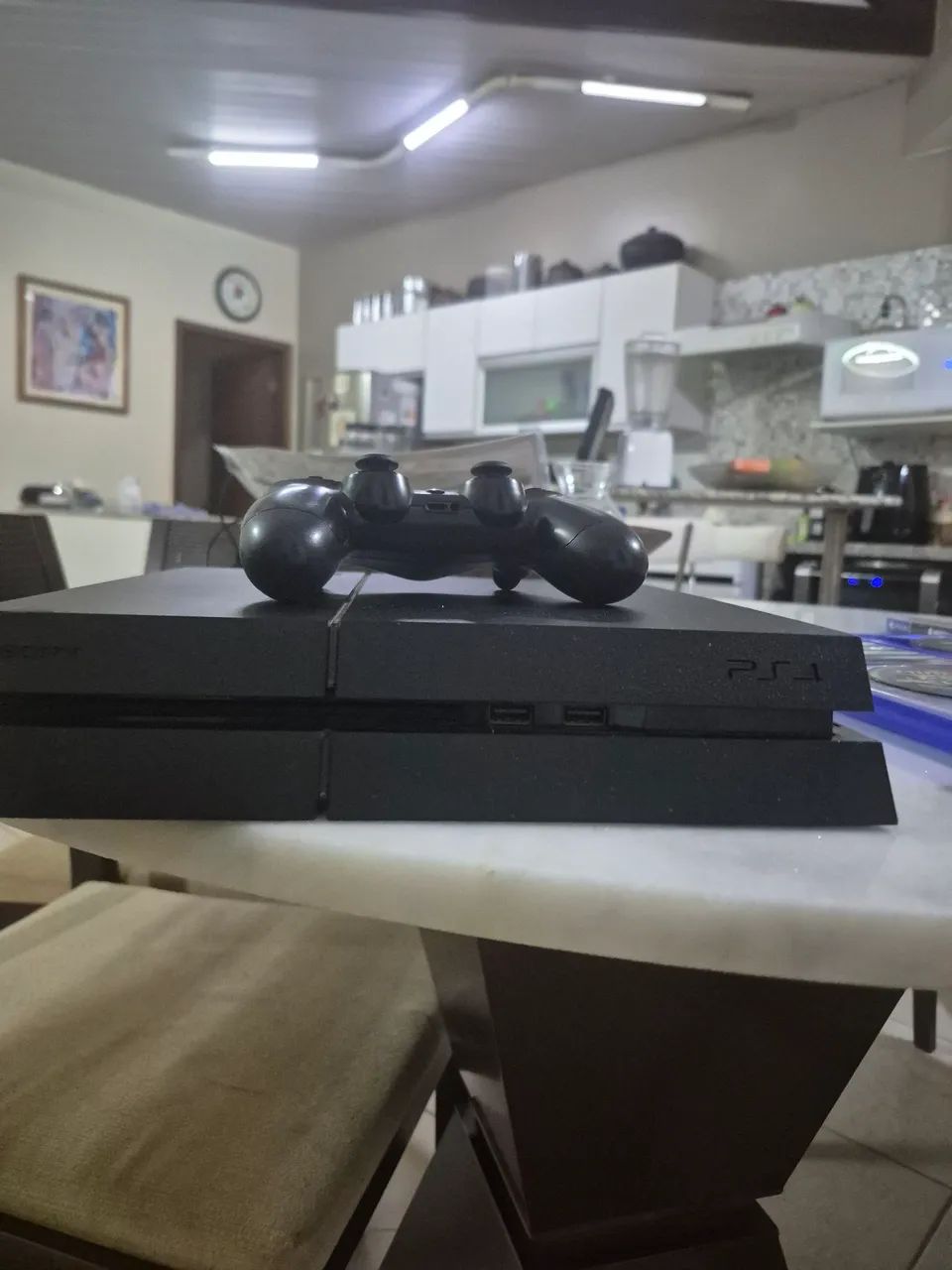 PlayStation 4 400GB + Controle + 7 jogos - Consoles de Vídeo Game ...