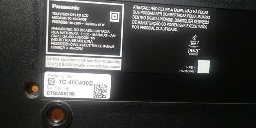 Tv led panasonic 40 polegadas | +38 anúncios na OLX Brasil