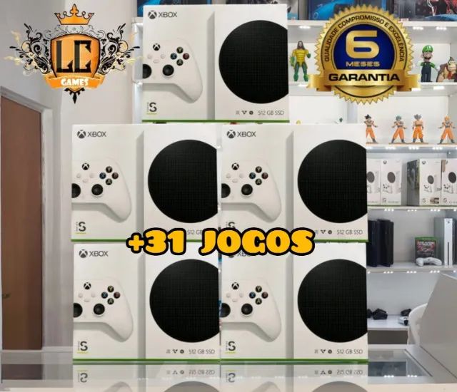XBOX SERIES S 4K 512GB COM: 31 JOGOS e GARANTIA 06 MESES e BRINDES ...