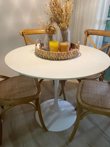 "mesa redonda branca" no Brasil