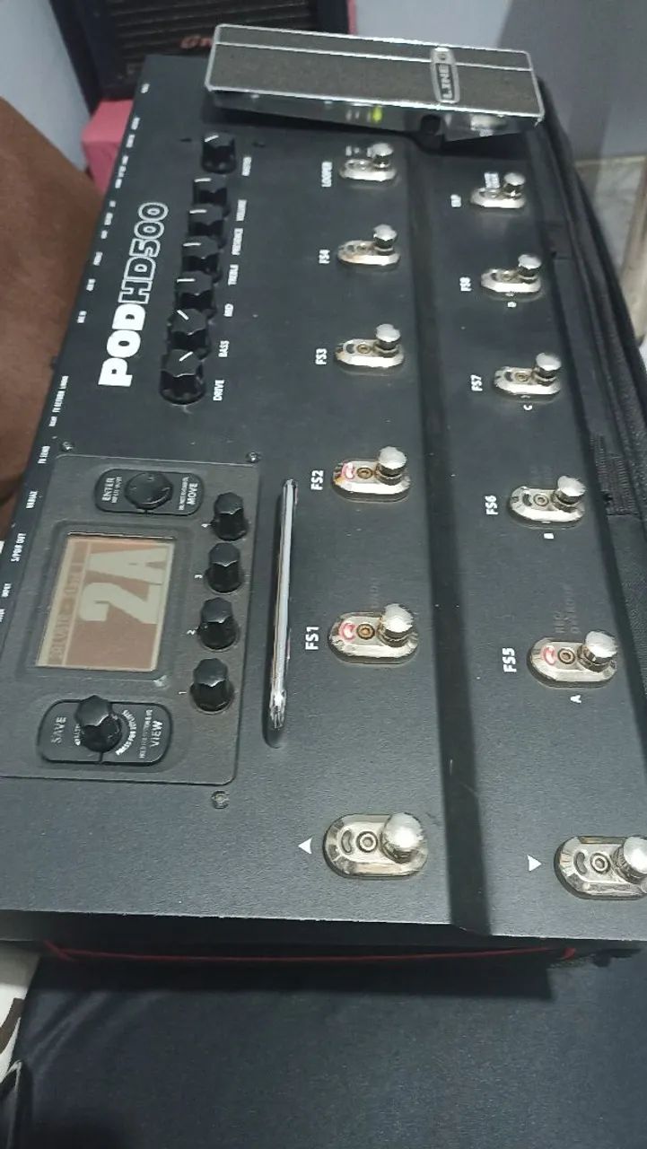 Pedaleira POD HD500 LINE 6 com BAG acolchoado personalizado ...