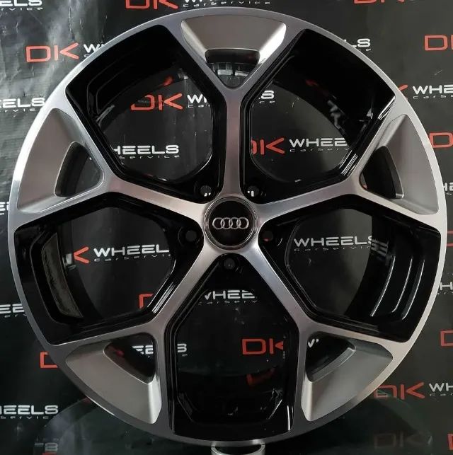 JOGO DE RODAS RAW AUDI RS5 2023 ARO 20X8.5 5X112 ET45 BLACK PIANO COM DIAMANTADO - Carros, vans ...