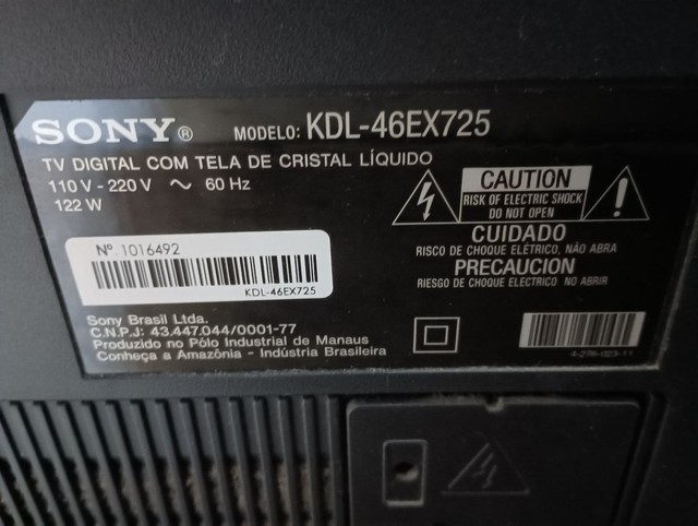 Tv sony bravia 46 | +68 anúncios na OLX Brasil