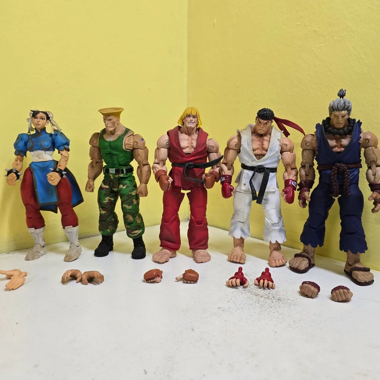 Bonecos Street Fighter - kit 5 peças NECA ORIGINAIS - Hobbies e ...
