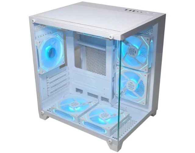Gabinete Gamer Aquário Micro White Iii Kmex Cg-w305 *ENTREGA GRÁTIS ...