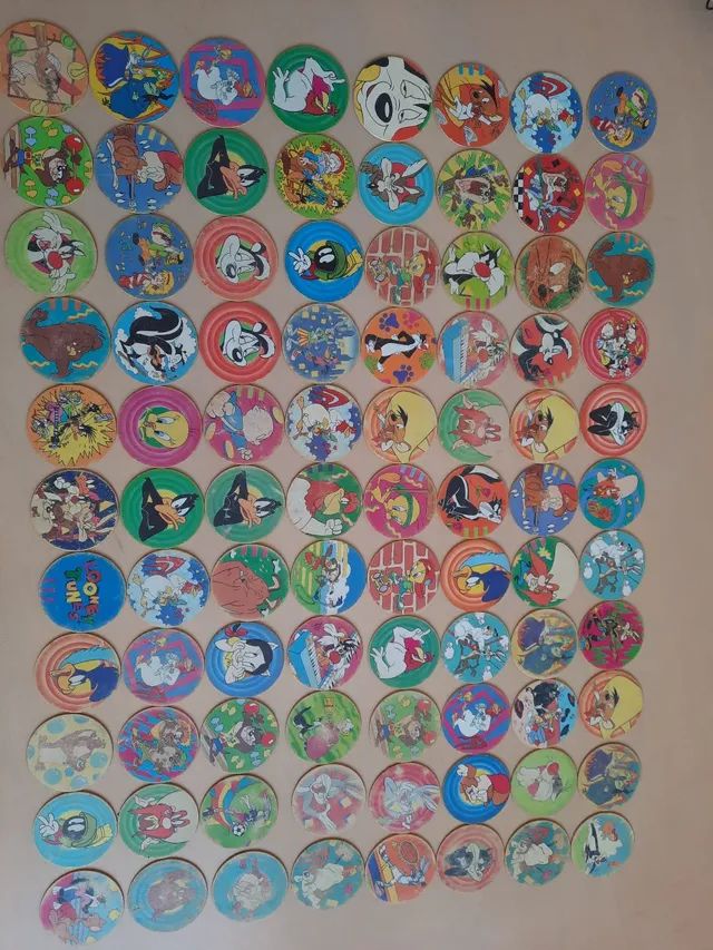 "tazos looney" no Brasil