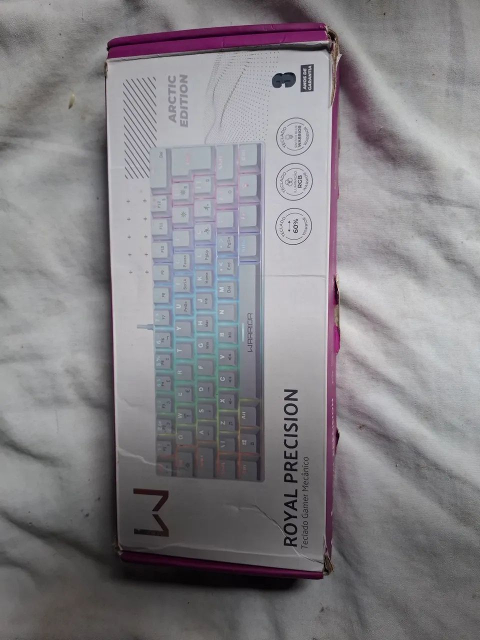 Teclado Gamer Mecânico Royal Precision, Blue Switch, ABNT2, RGB Branco ...