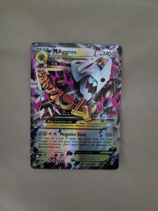Carta Pokémon Mega Aggron EX - Rara - Brinquedos e Jogos - Boa Vista ...