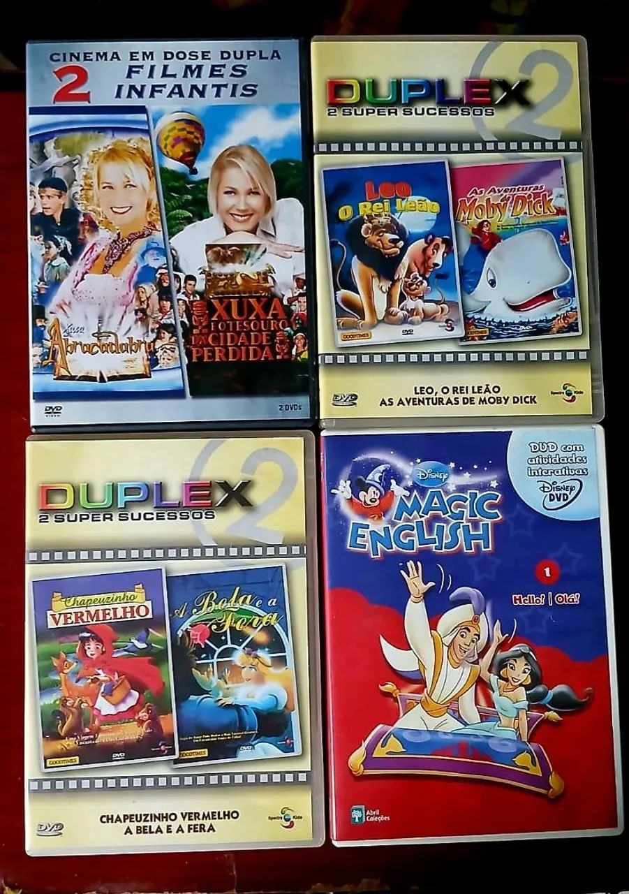4 DVDS INFANTIS ORIGINAIS - DVD, Blu-Ray e Vídeo Cassete - Goitacazes ...