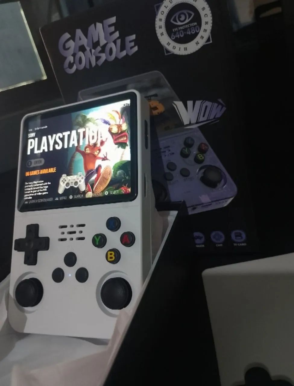 R36S Console de videogame portátil retro, sistema ArkOS, 3,5 "tela IPS ...