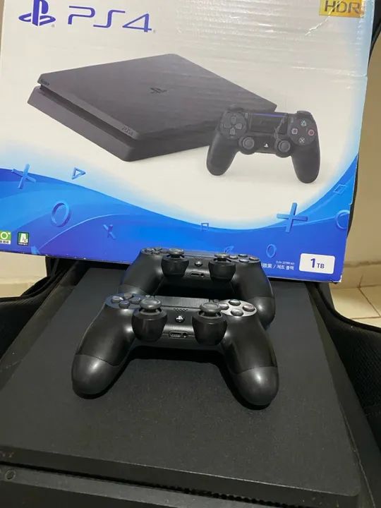 Playstation 4 Slim HDR 1TB 2 controles 10 jogos Consoles de Video Game Jardim Esperanca Londrina 1355637637 OLX