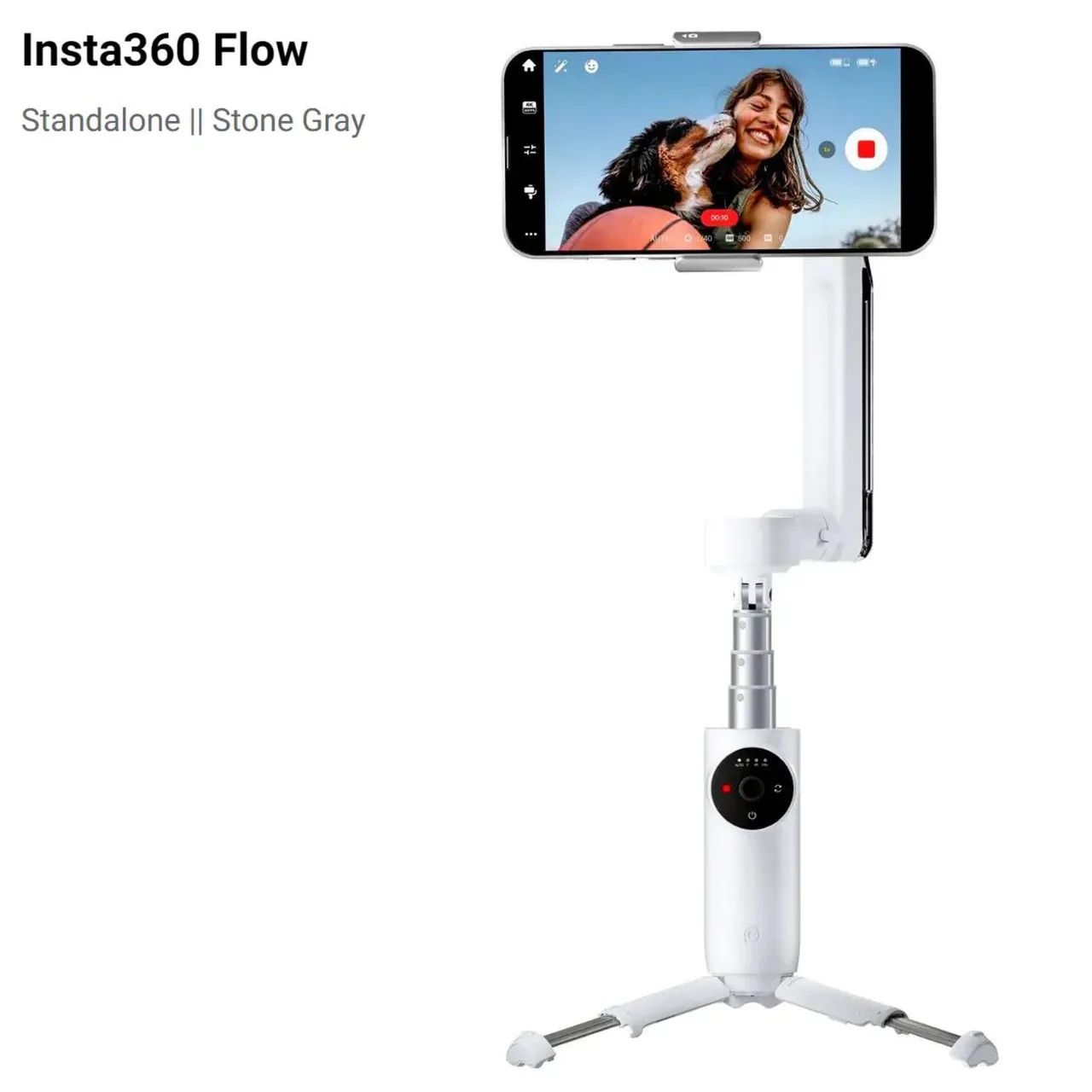 Insta360 Flow Smartphone Gimbal Stabilizer Gray Color - OK