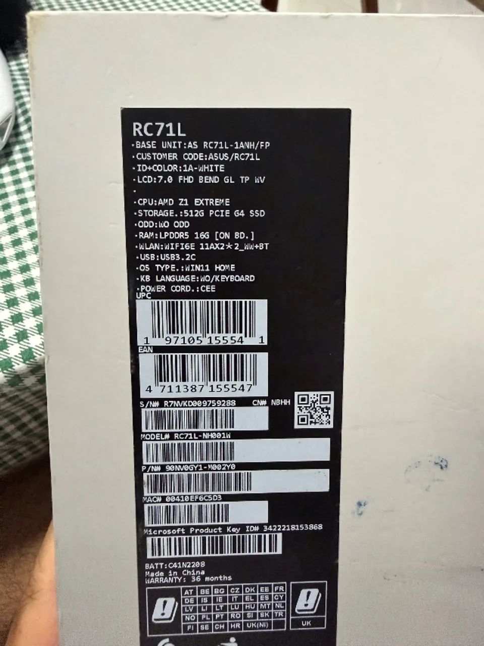 ROG ALLY Z1 extreme 1 Terabyte usado - Consoles de Vídeo Game - Ceres ...