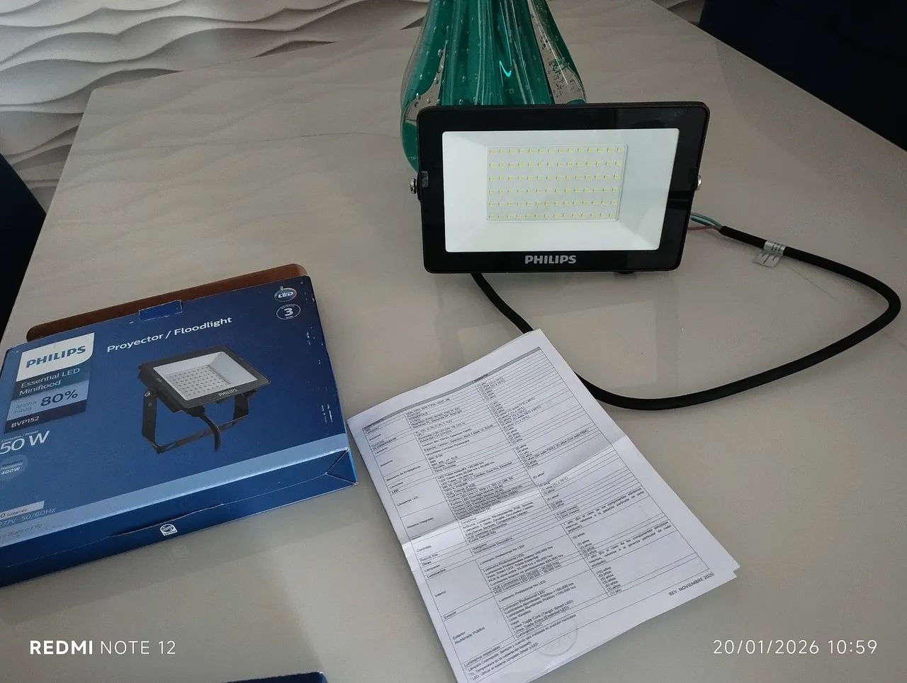 Refletor Led Philips G3 50w IP65 5000 Lumens BR fria - Iluminação ...