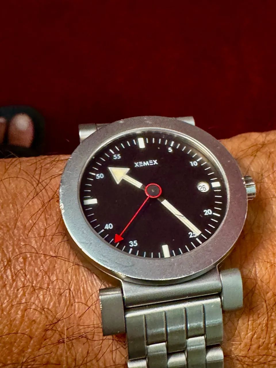 Relógio XEMEX suíço total, funcionamento automático, vidro de safira e ...