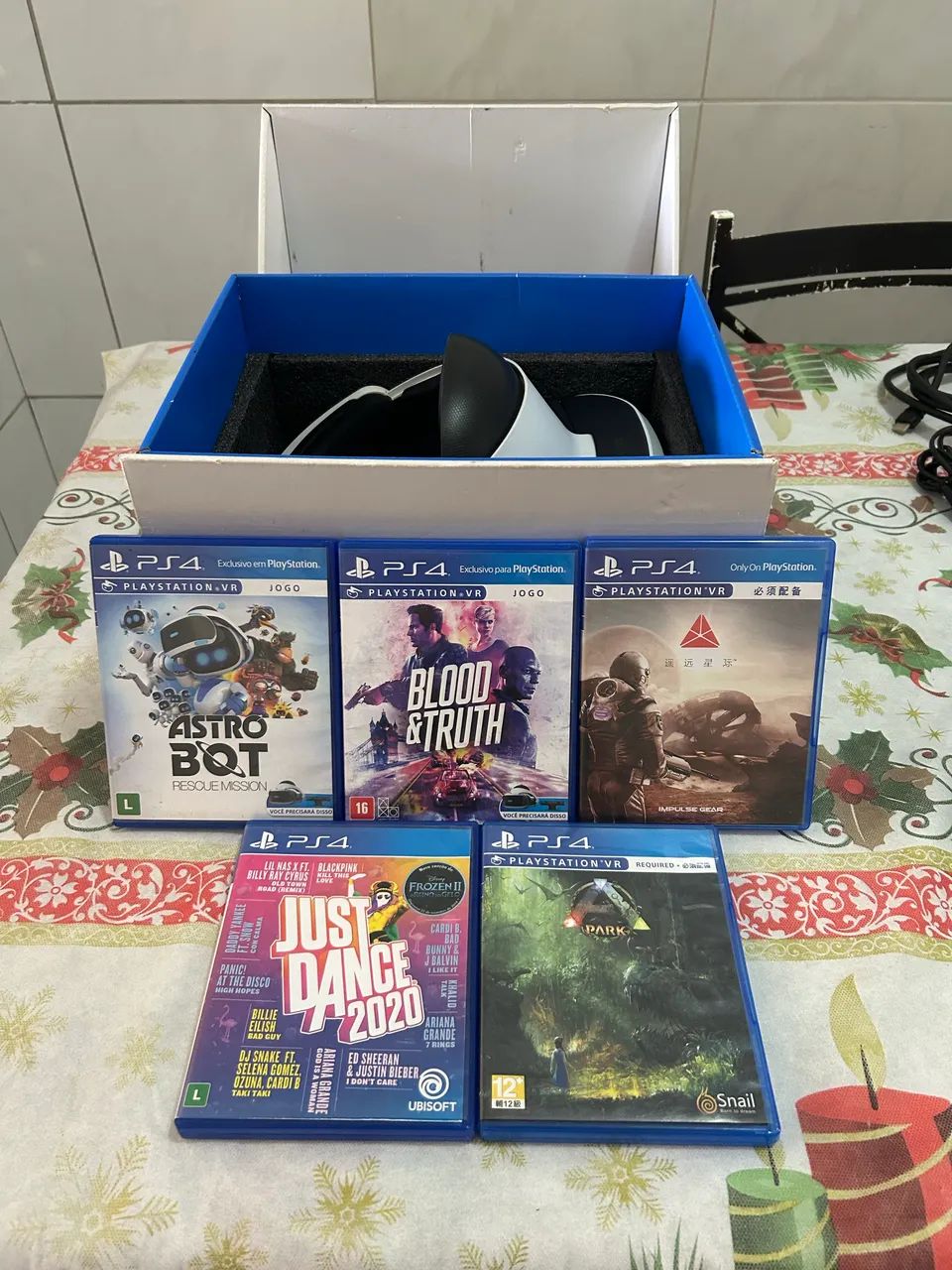 Ps vr na caixa, novo e sem marca de uso + 2 ps move, ps câmera, Vr gun ...