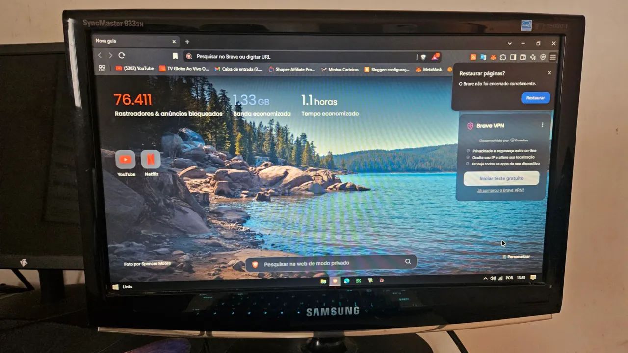 Monitor Samsung 19 polegadas SyncMaster 933SN - Monitores - Jardim ...
