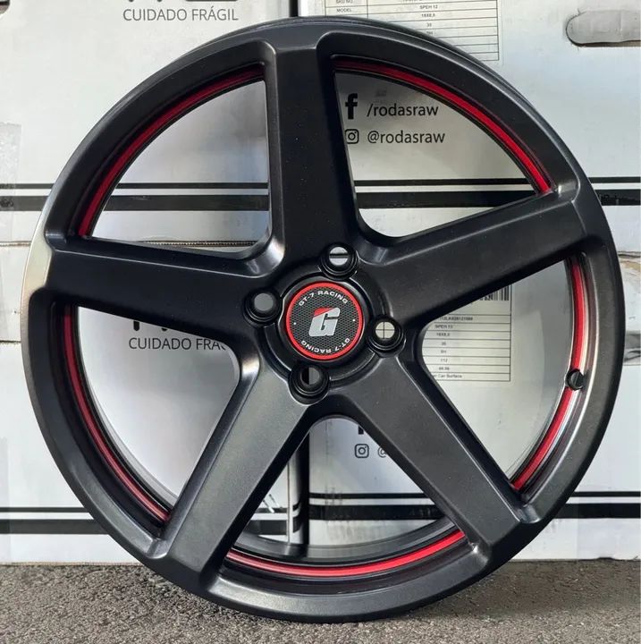 Rodas Aro 17 GT-7 Racing aro 17 tala 7 furacão 4x100 - Carros, vans e ...