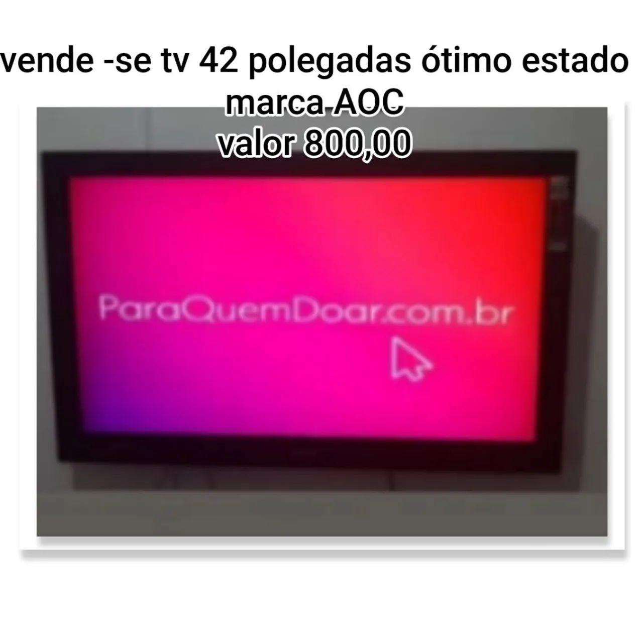 "smart tv aoc 42 polegadas" no Brasil