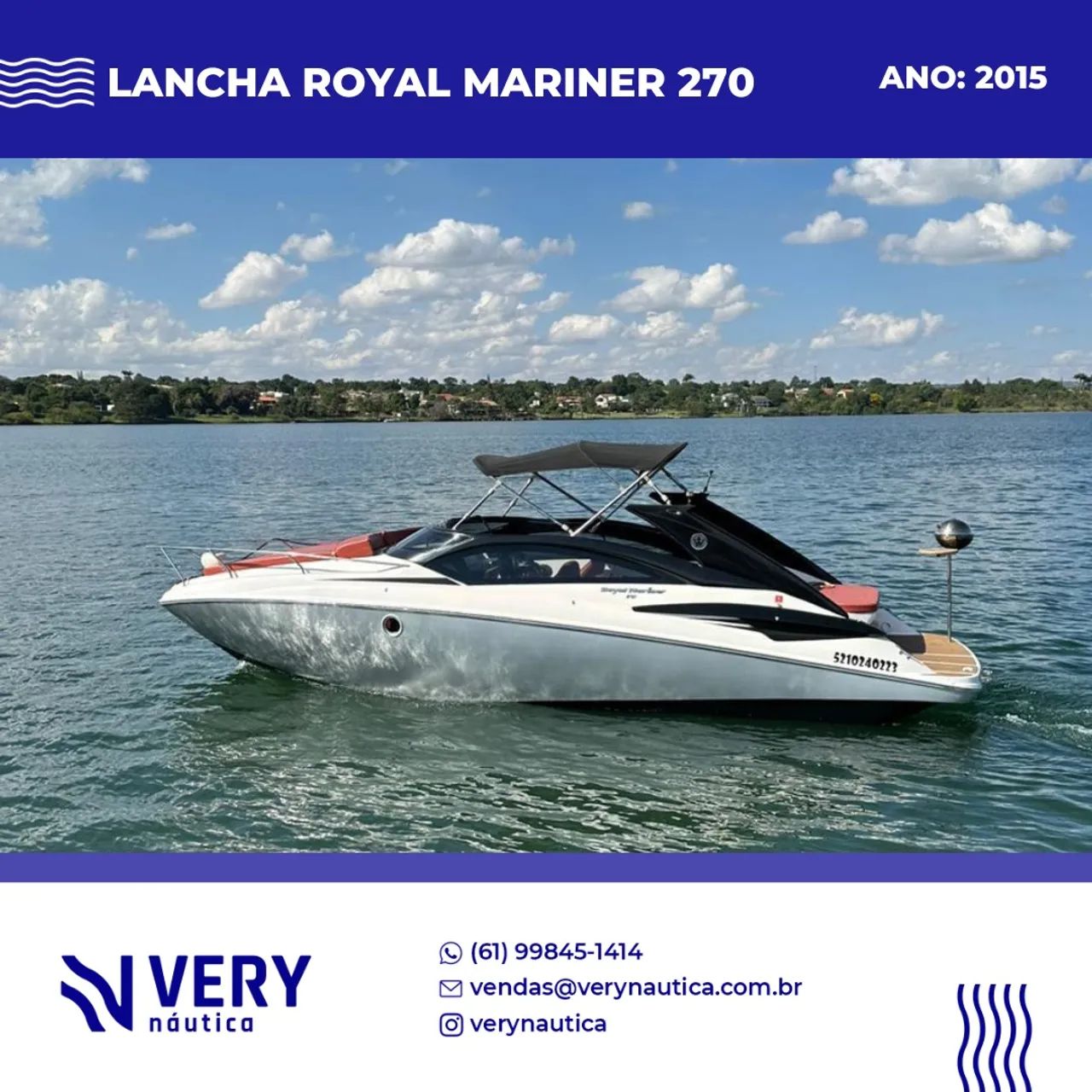 *PROMOCAO* Lancha Royal Mariner 270 Cabinada com banheiro - Barcos e aeronaves - Asa Sul ...