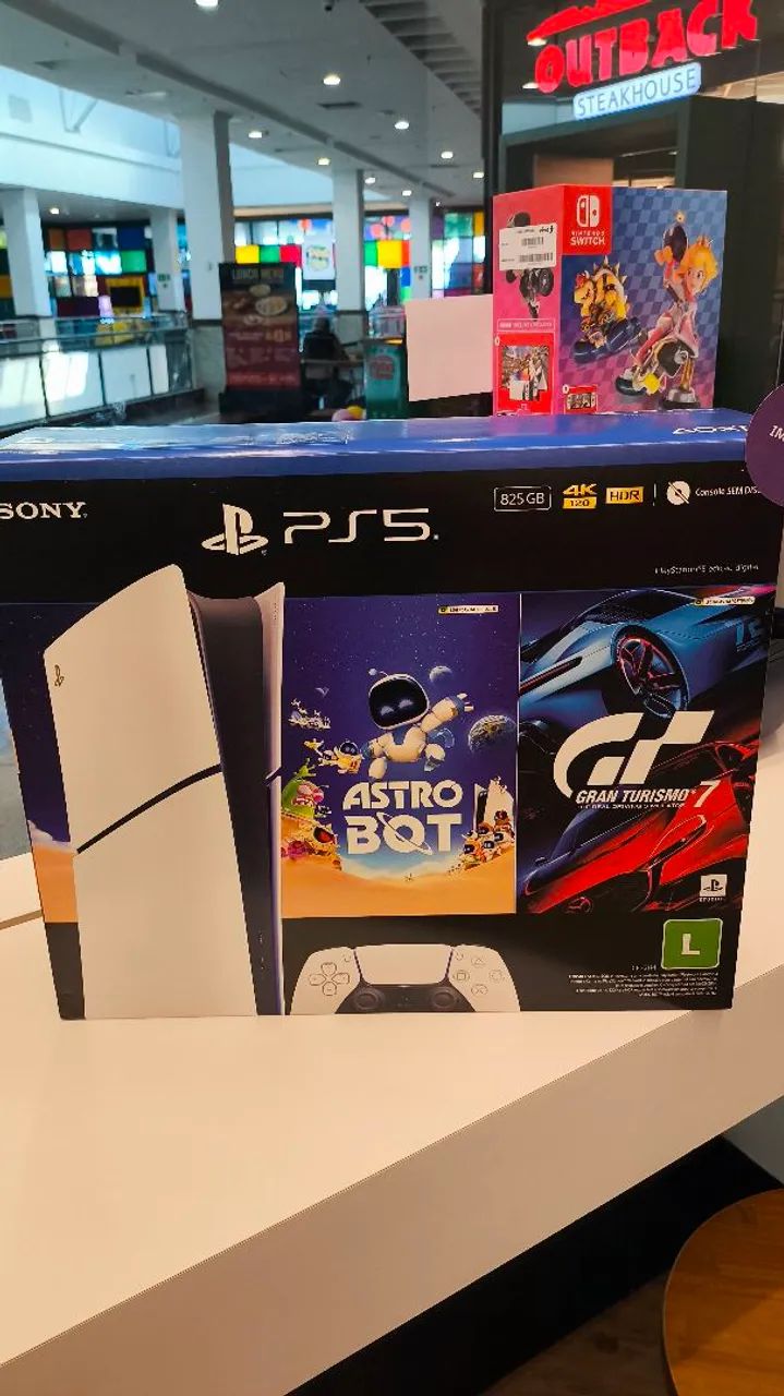 Vendo PS5 slim com 2 jogos - Consoles de Vídeo Game - Eurico Salles ...