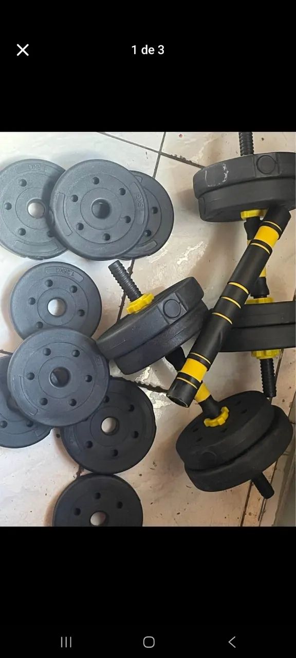 Kit Halteres 6 em 1 - 30kg - Academia e Exercícios - Fazenda Grande do Retiro, Salvador ...