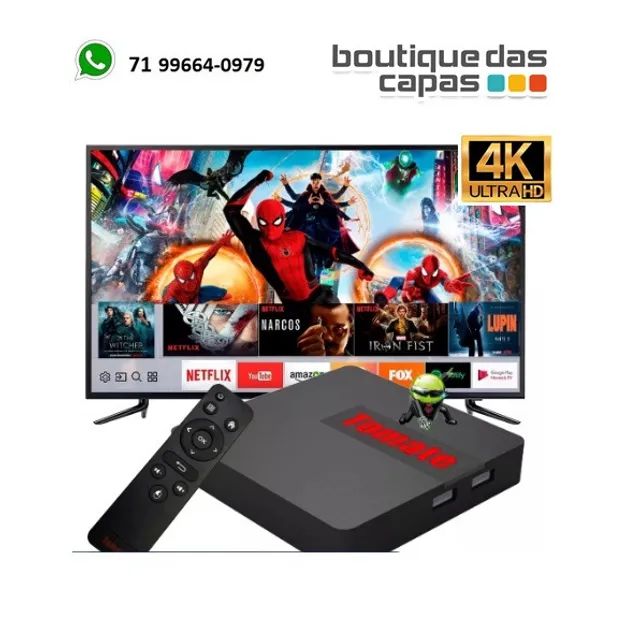 "smart tv box 4k ultra hd" no Brasil
