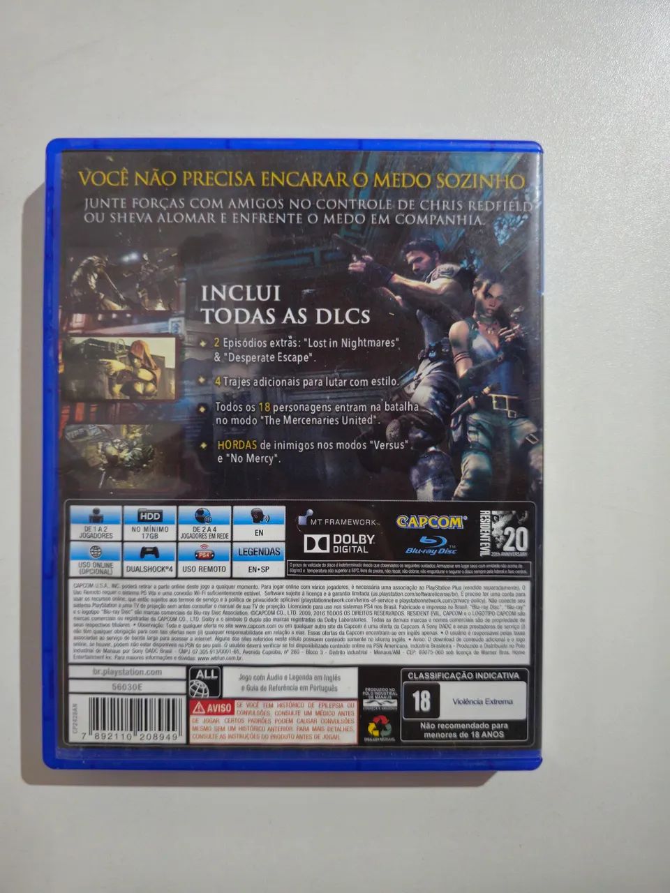 RESIDENT EVIL 5 PS4 - Jogos de Vídeo Game - Porto do Centro, Teresina 1455906139 | OLX