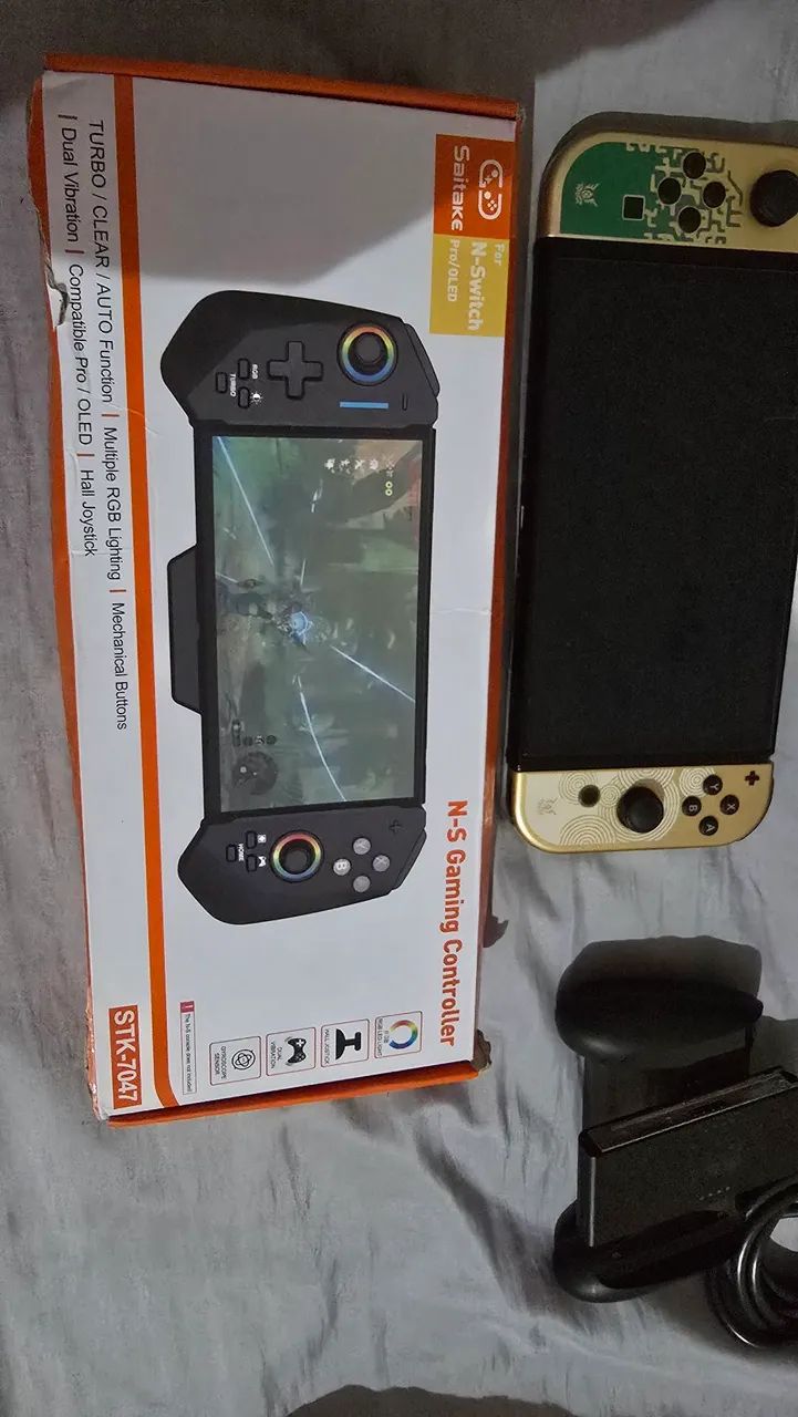 Nintendo switch oled desbloqueado na garantia versão zelda - Consoles ...