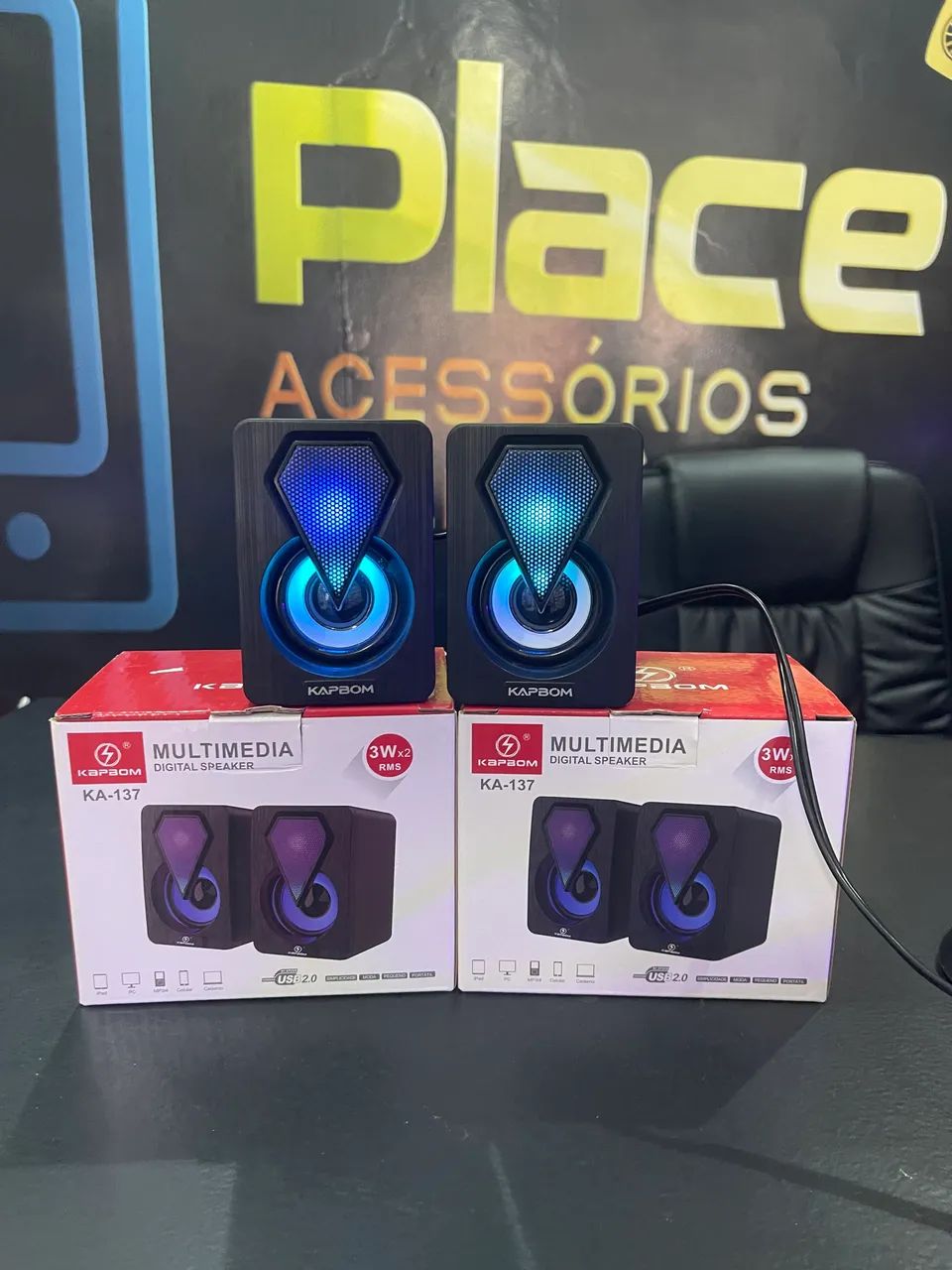 caixa de caixas de som multimídia digitais KAPBOM KA-137 - Aparelhos de ...